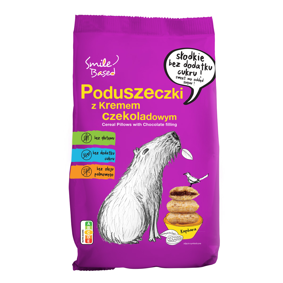 Cereal pillows with chocolate filling with no added sugars 200g - Sklep Superfudgio